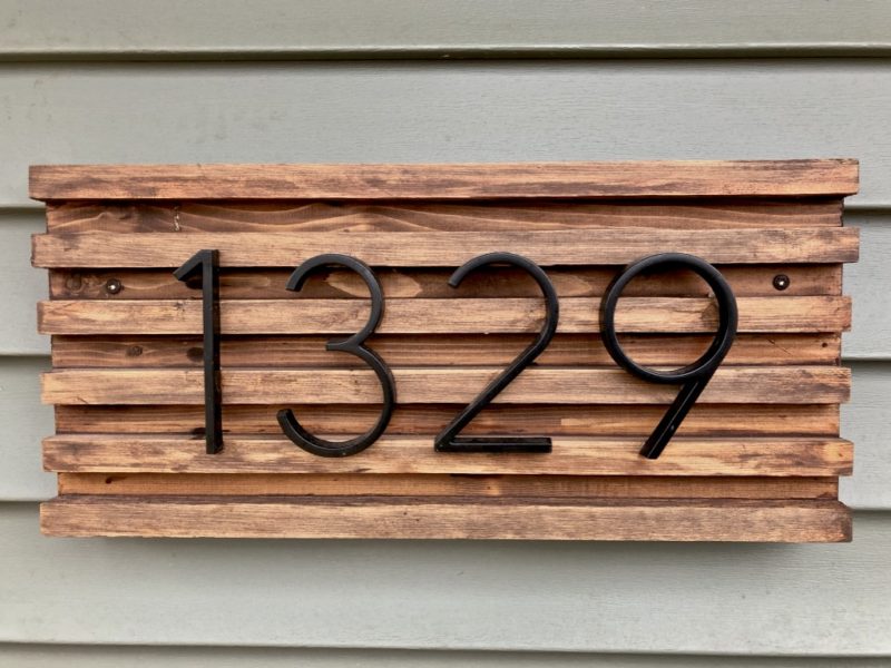 How to Make a Modern Address Plaque - Sima Spaces
