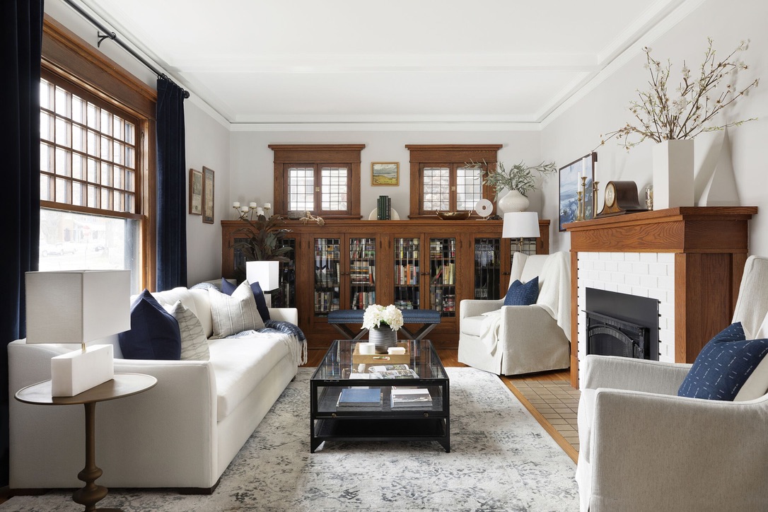 Modern Foursquare Living Room Reveal - Sima Spaces