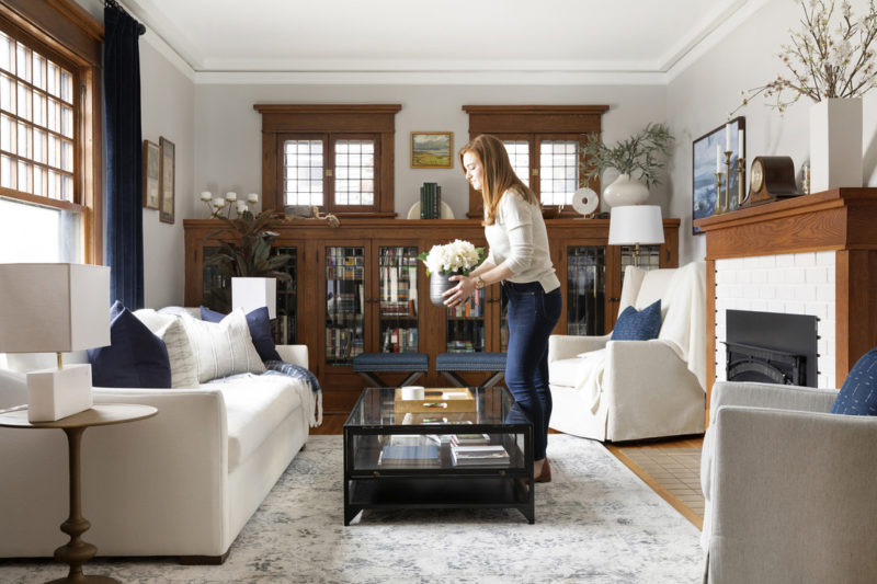 Modern Foursquare Living Room Reveal - Sima Spaces