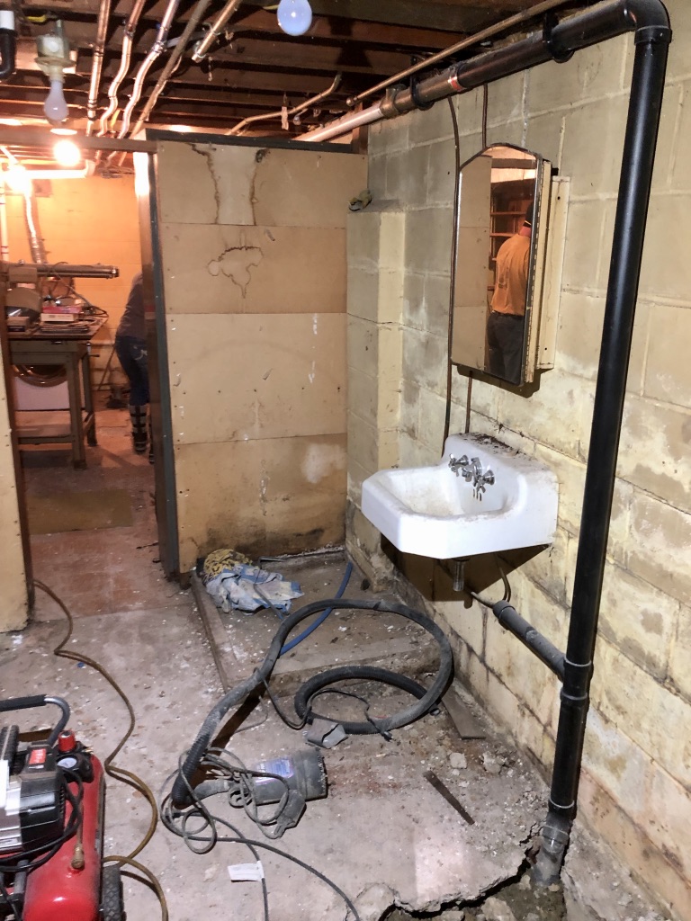 Our 1950's Basement Remodel Reveal: From Wood-Paneled to White and ...