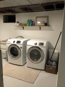 Our 1950's Basement Remodel Reveal: From Wood-Paneled to White and ...