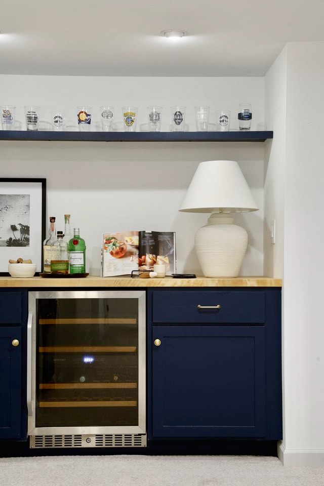 Our 1950's Basement Remodel Reveal: From Wood-Paneled to White and ...